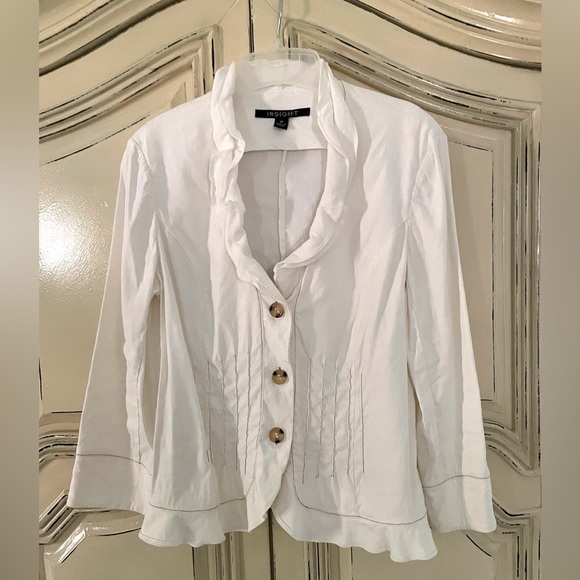 Insight | Jackets & Coats | Insight Vintage Linen Blend Jacket | Poshmark